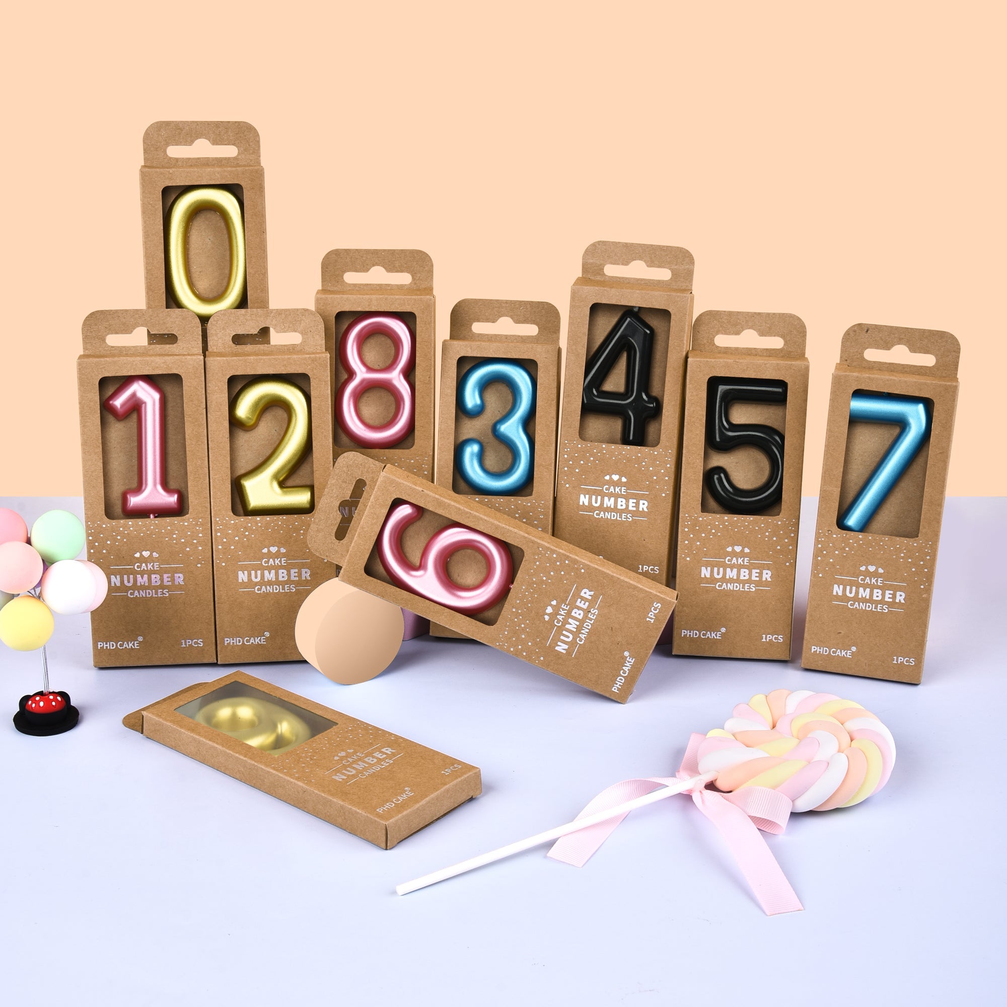 NUMBER CANDLE – PHD CAKE